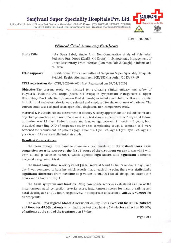 Vasu Research Papers – Publication – Vasu Healthcare