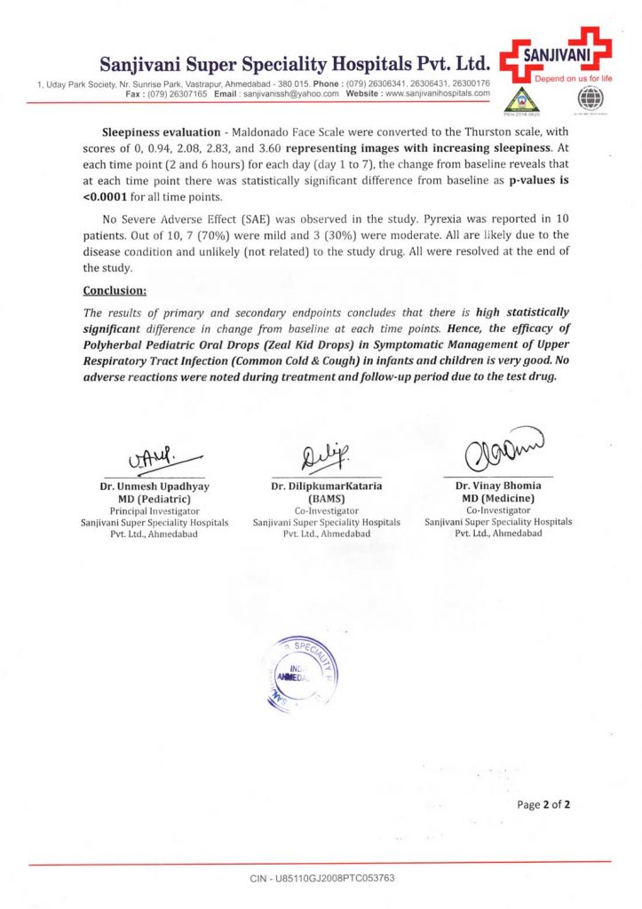 Vasu Research Papers – Publication – Vasu Healthcare